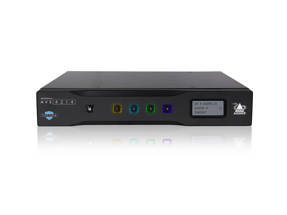 AVS-4214 Adder ADDERView Secure 4 Port DP\HDMI Dual Head Switch
