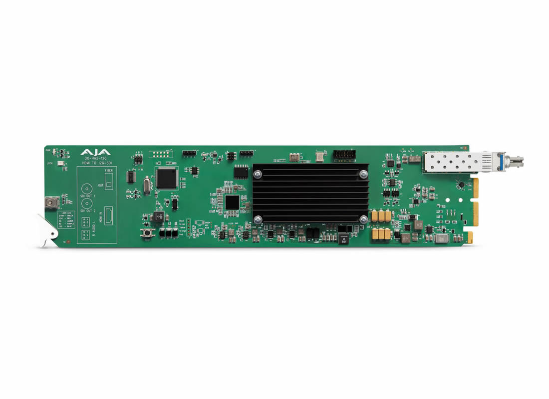 OG-HA5-12G-T-ST AJA OpenGear 4K HDMI 2.0 to 12G-SDI Converter Card with ...