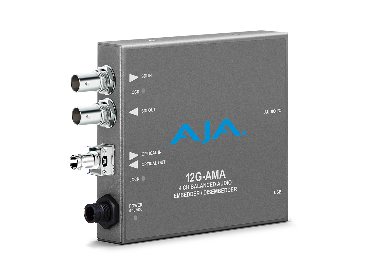 Make an Offer for 12G-AMA-R-ST AJA 4-Ch 12G-SDI Balanced Analog Audio ...