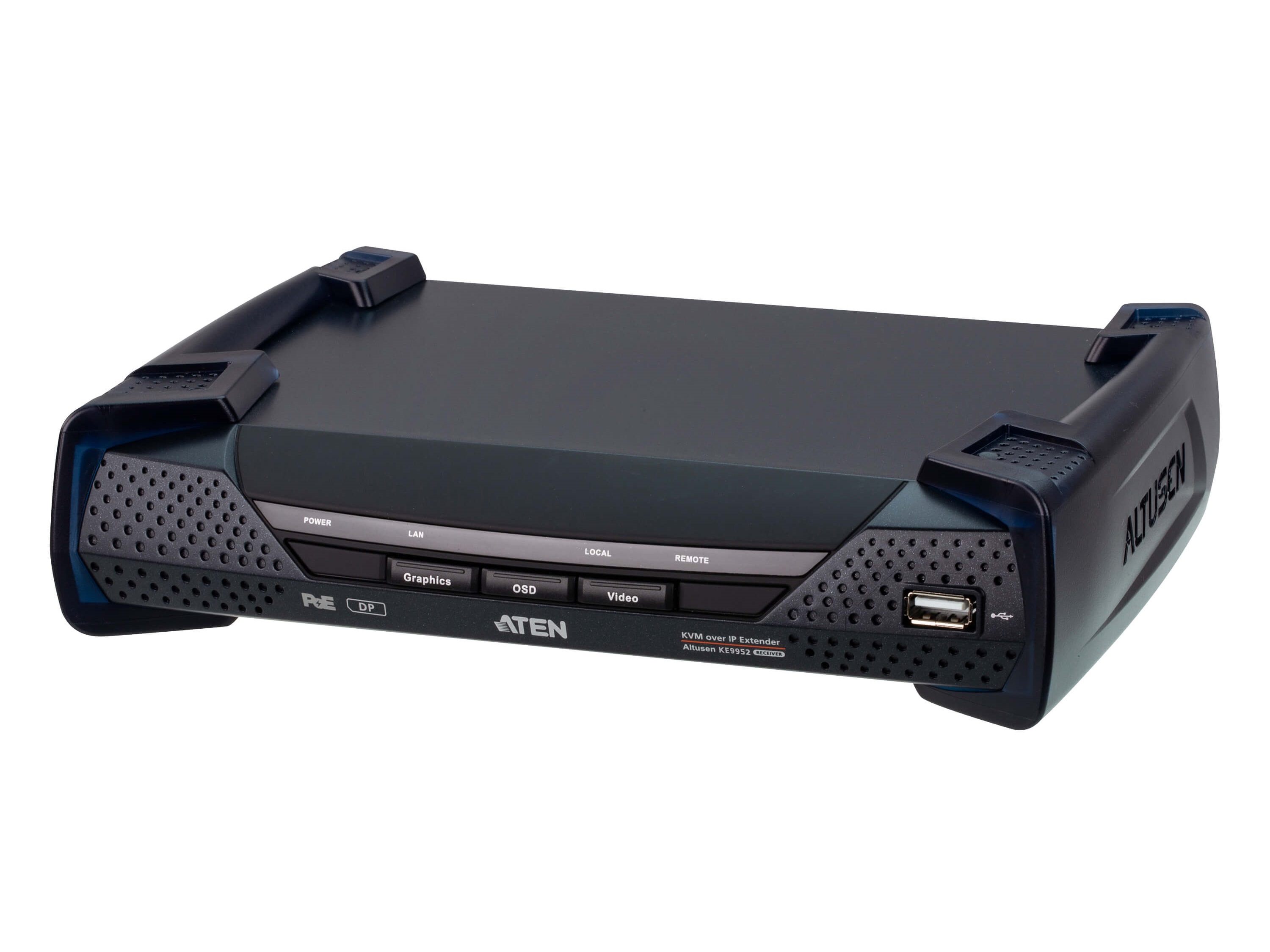 KE9952R Aten 4K DisplayPort Single Display KVM over IP Receiver with PoE