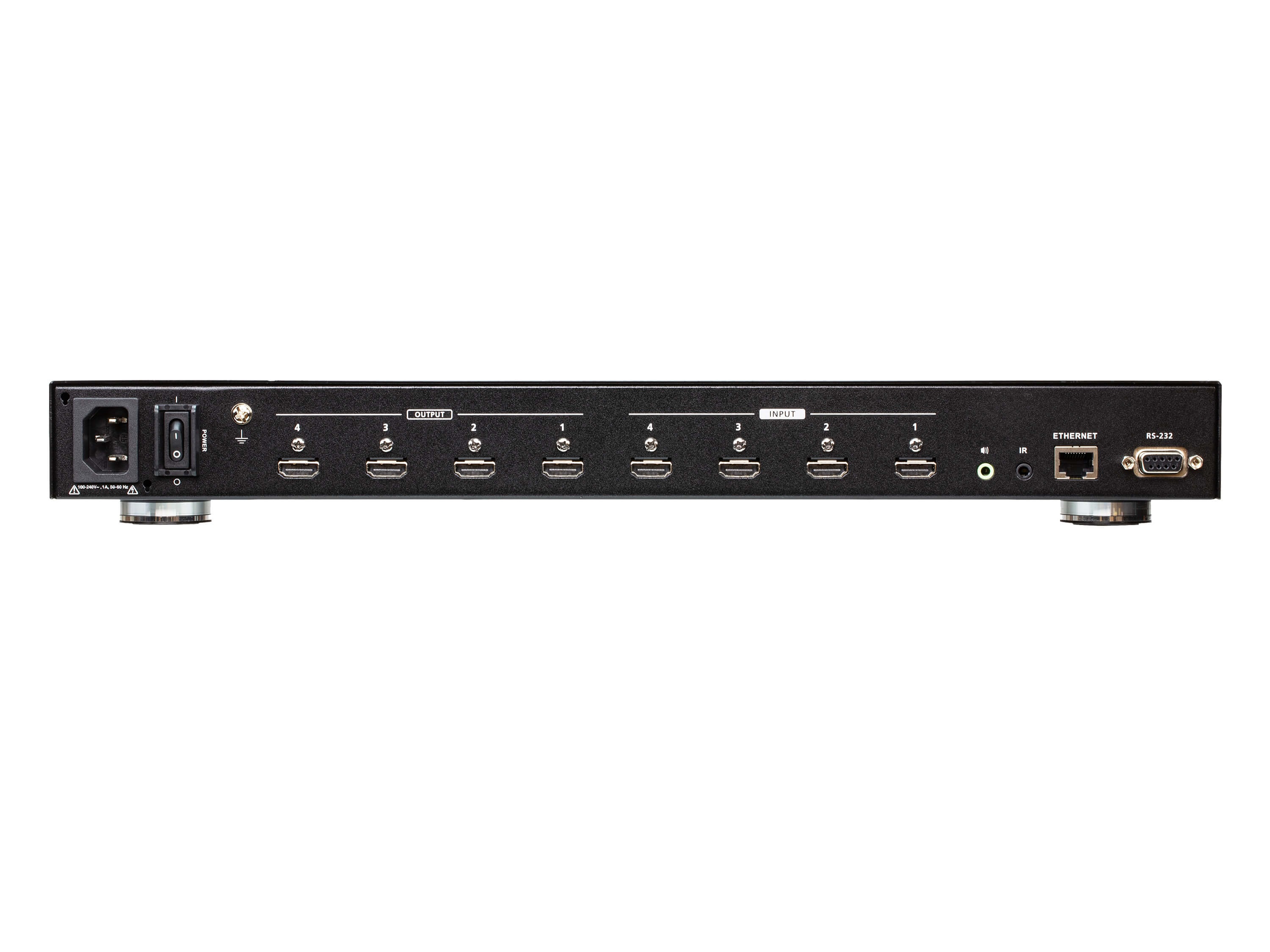 VM6404HB Aten 4x4 True 4K HDMI Matrix Switch with Scaler