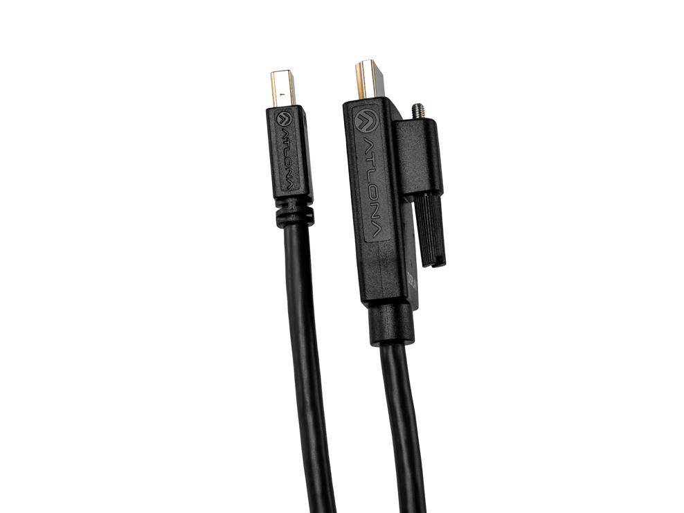 AT-LC-MDP2H-2M Atlona LinkConnect Mini DisplayPort to HDMI Cable with ...