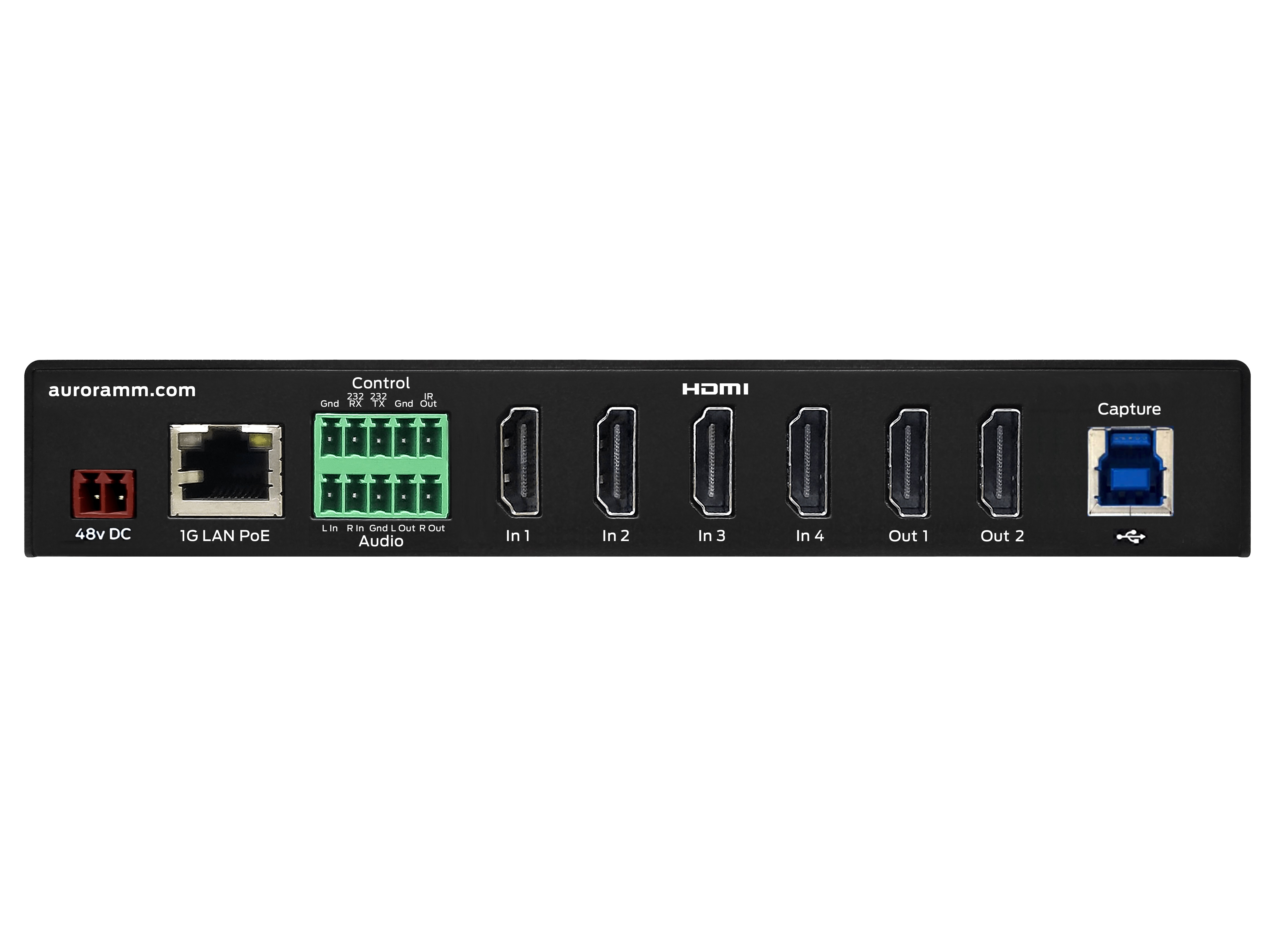 ASP-42 Aurora Multimedia 4K60 4x4x4 4x2 HDMI Matrix with USB 3.1 ...