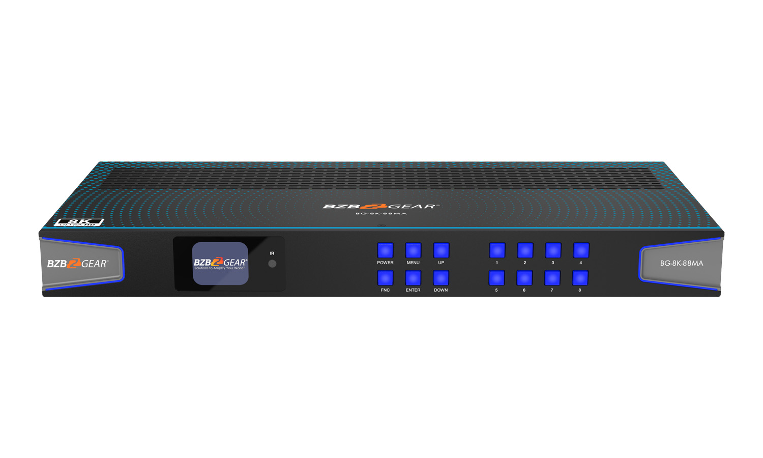BG-8K-88MA BZBGEAR 8x8 8K UHD HDMI 2.1 Matrix Switcher with Auto Downscaling/Audio De-Embedding ...