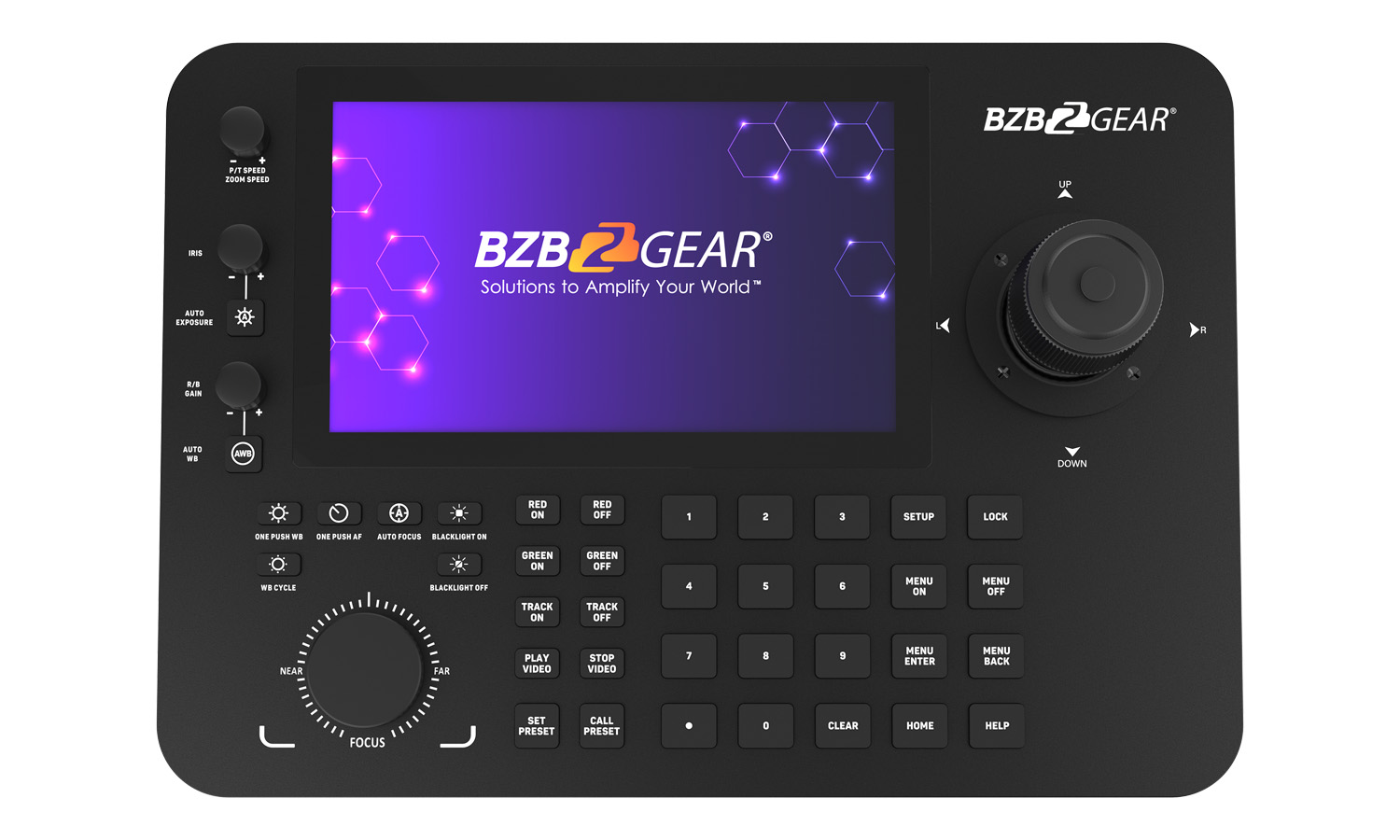 BG-Commander-Pro BZBGEAR Professional Serial and IP PTZ Joystick Controller with Touchscreen and ...