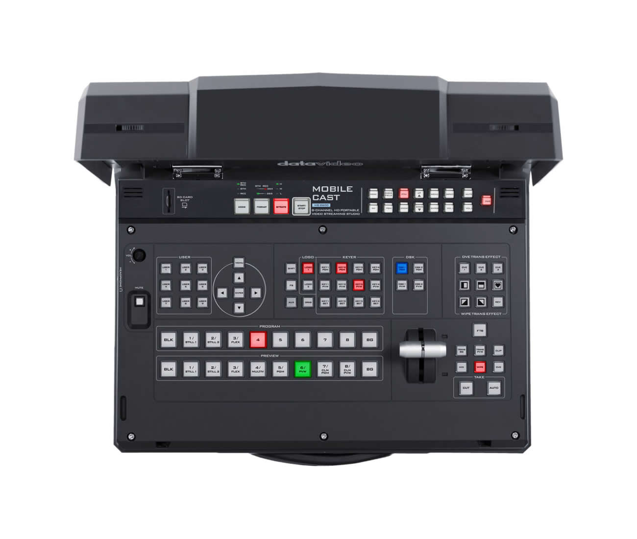 HS-2600 Datavideo HD 8-Channel Portable Video Streaming Studio/1080p60 ...