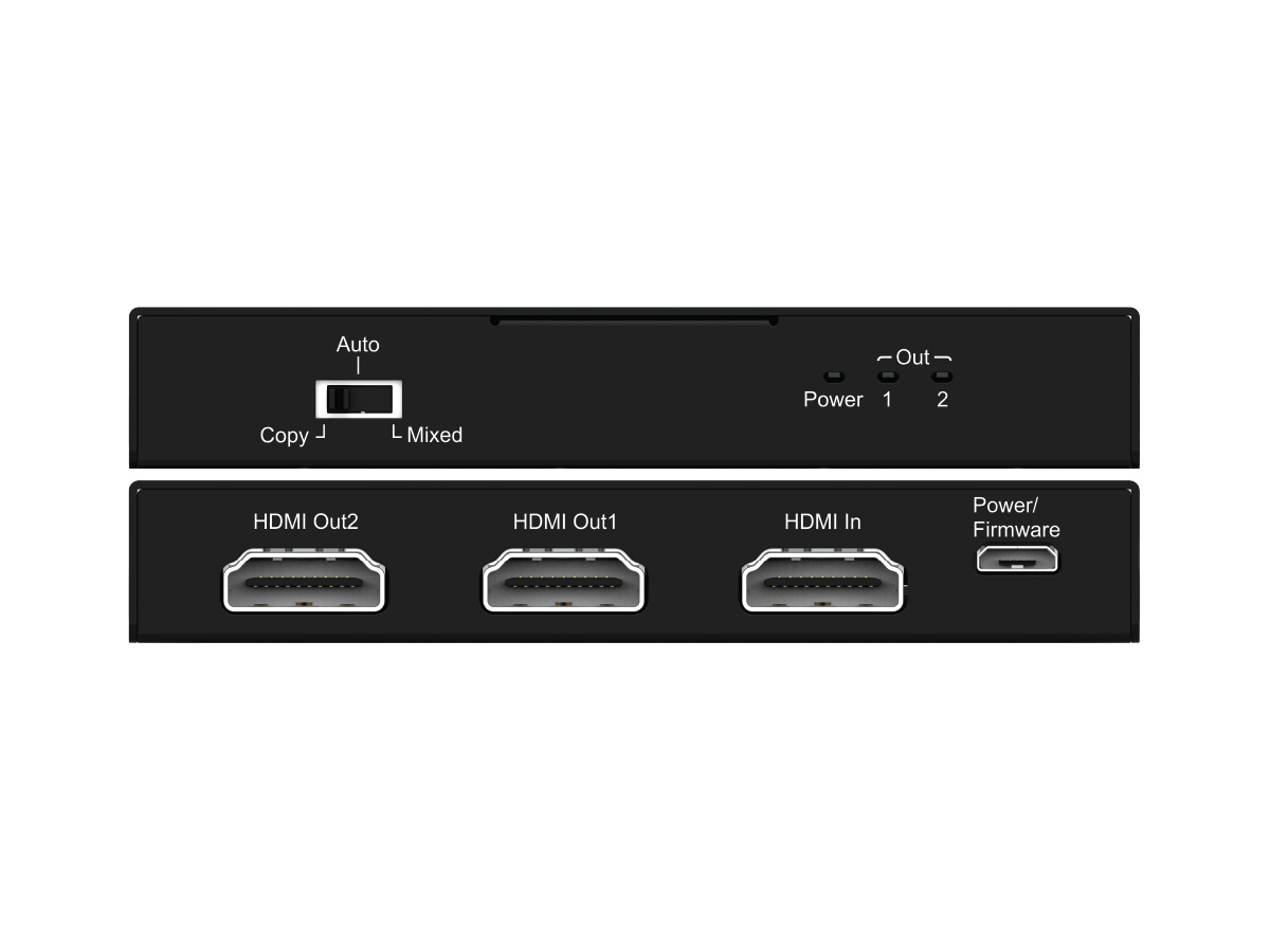 HT-FLARE-2 Hall Technologies 1x2 HDMI Distribution Amplifier / Analog ...