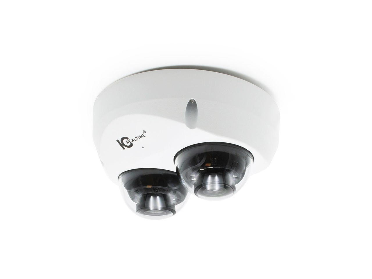 IPEL-DL80F-IRW1 ICRealtime 2 X 4MP Dual Lens IP Wedge Dome Camera ...