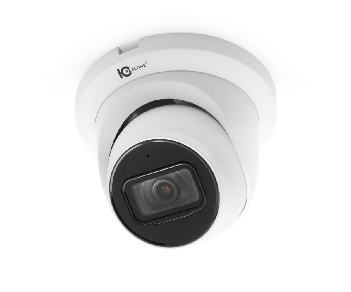 IPMX-E40F-IRW3 ICRealtime 4MP IP Indoor/Outdoor Size Eyeball Dome Camera