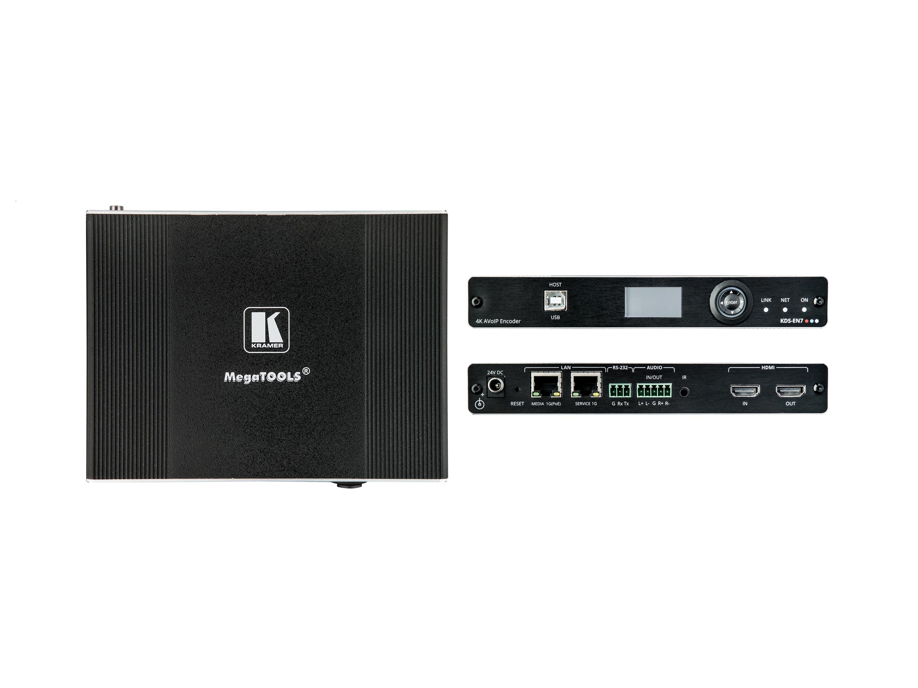 KDS-EN7 Kramer High-Performance/Highly-Scalable AVoIP Encoder for 4K60 ...