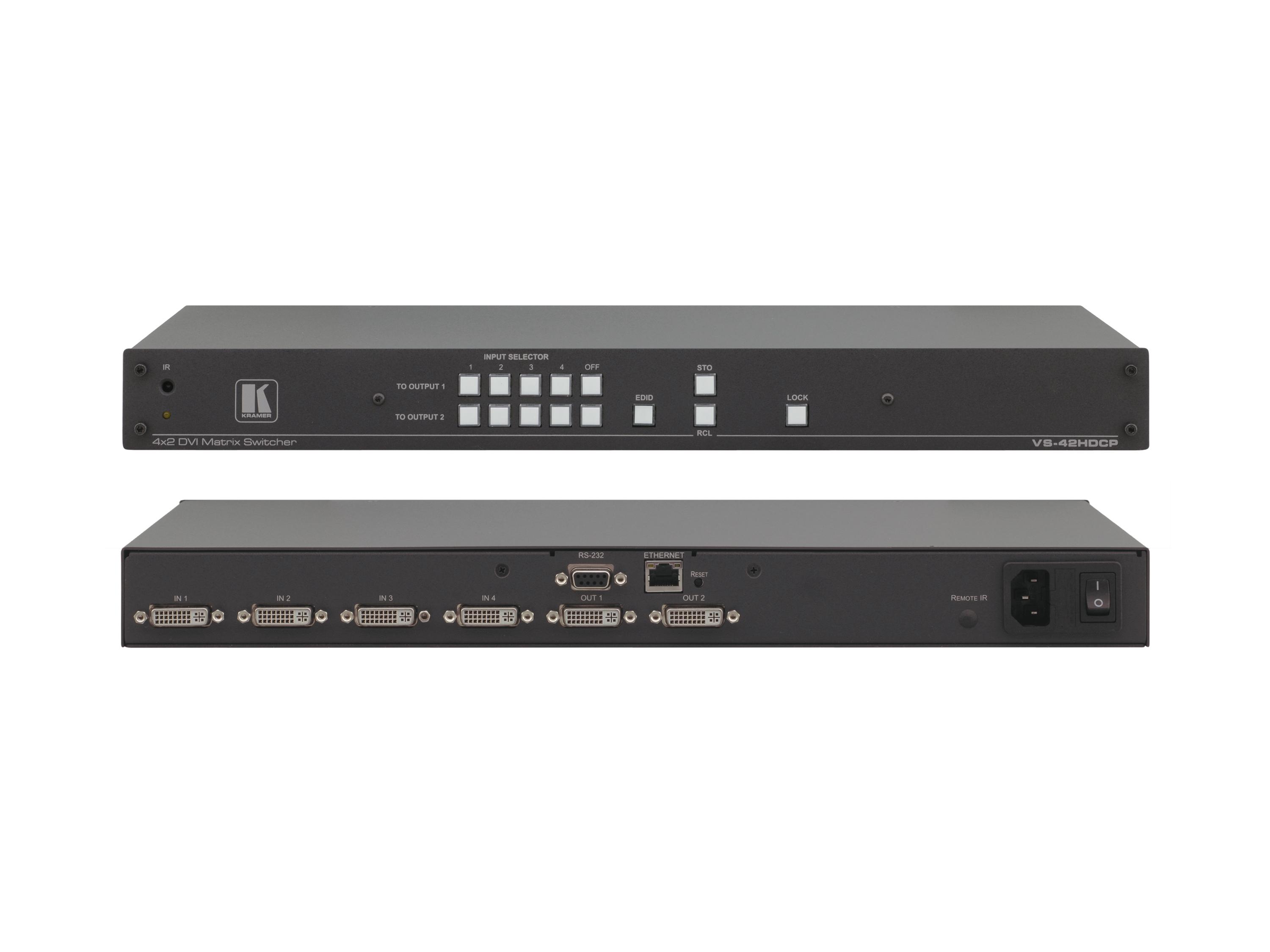 DVI Matrix Switchers with Audio in 2x2, 8x8, 16x16, & 32x32