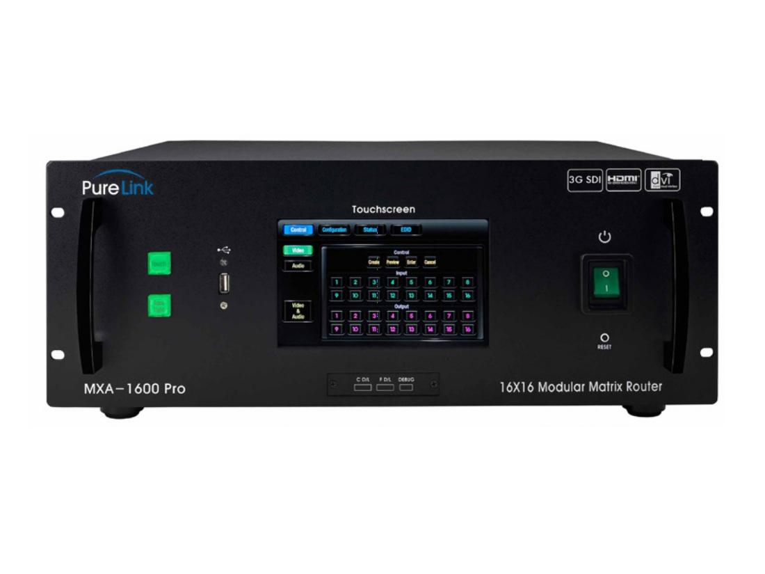 DVI Matrix Switchers with Audio in 2x2, 8x8, 16x16, & 32x32