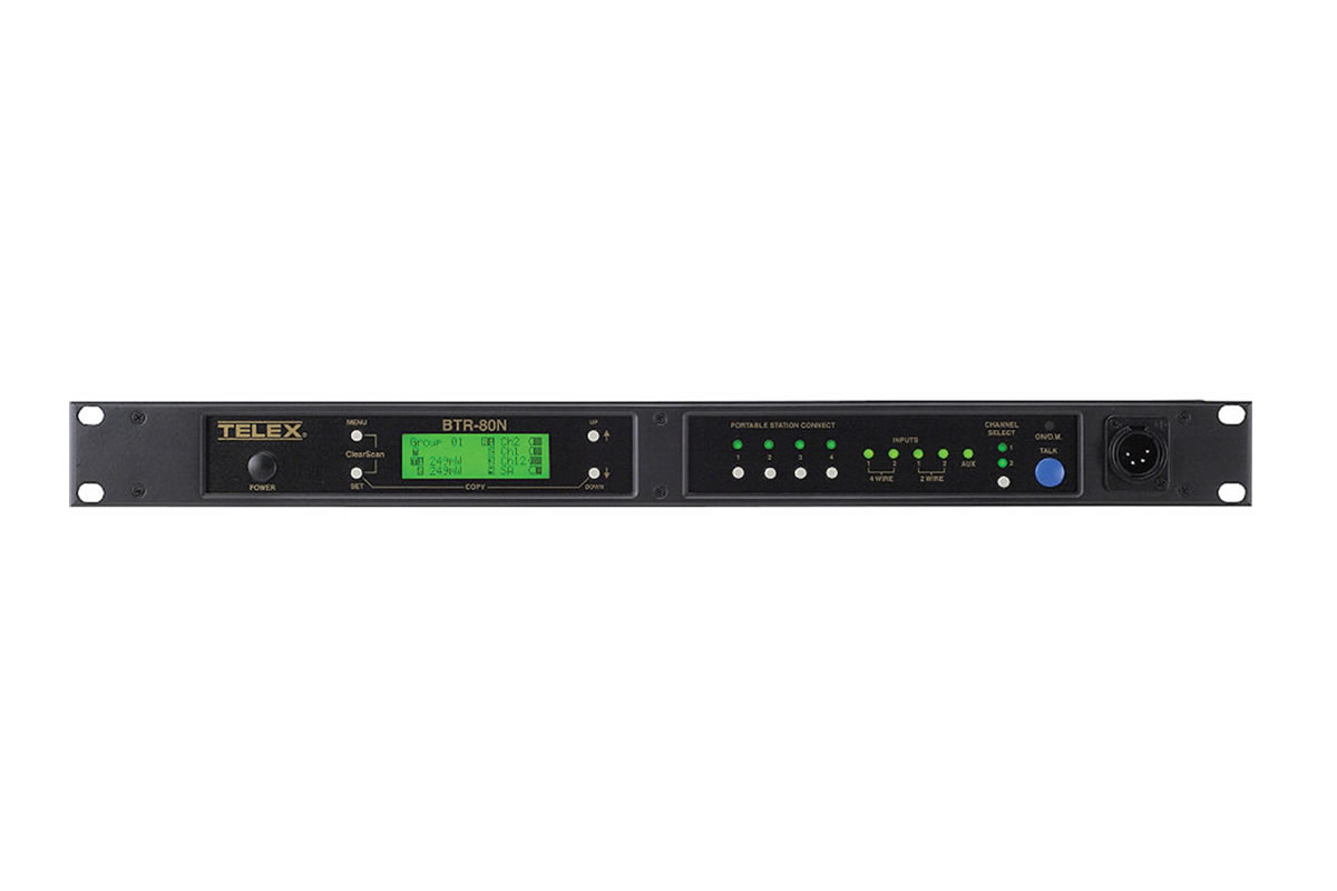 BTR-80N-H3R5 RTS UHF Wireless Intercom Base Station / 2-Channel ...