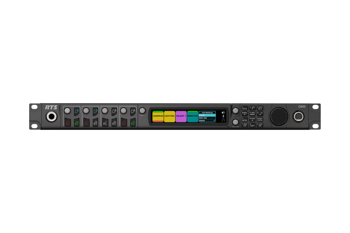 OMS ADVANCED 4F RTS Main station Hybrid IP/Digital/Analog 4ch A4F headset